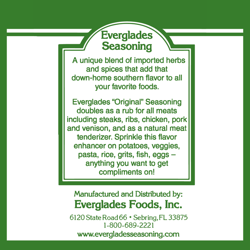 Everglades All Purpose Seasoning – Everglades Foods, Inc.